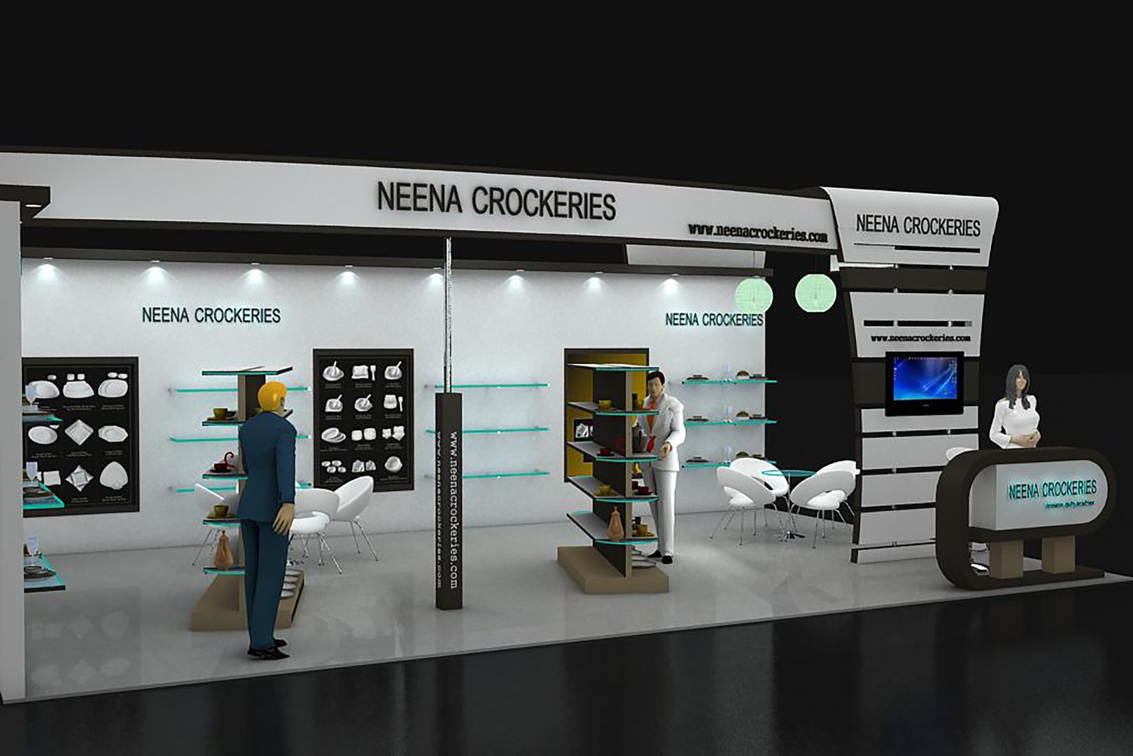 8X5 CROCKRIES STAND 3D Model - TurboSquid 1722111