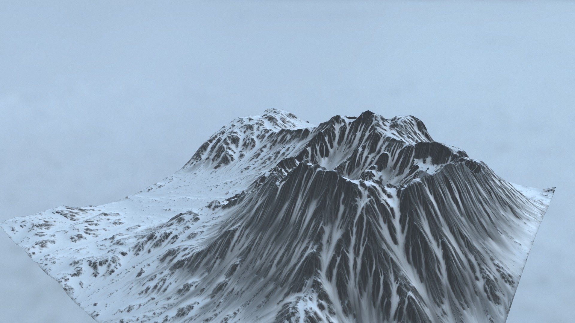3d Model Snow Mountain
