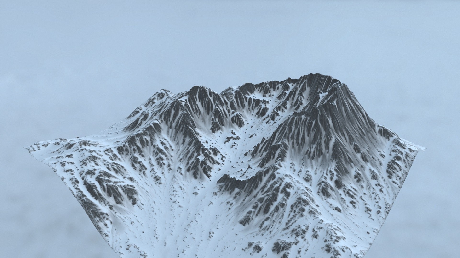 3d Model Snow Mountain