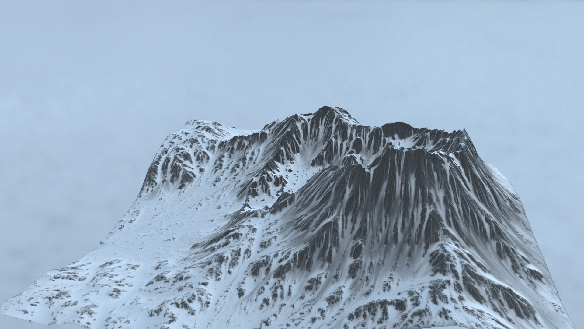 3d Model Snow Mountain