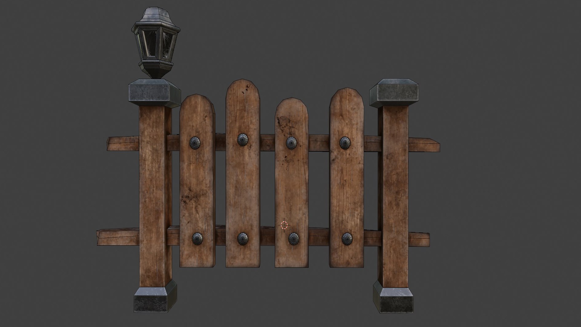 3D Wooden Fence Low Poly Model - TurboSquid 2157902