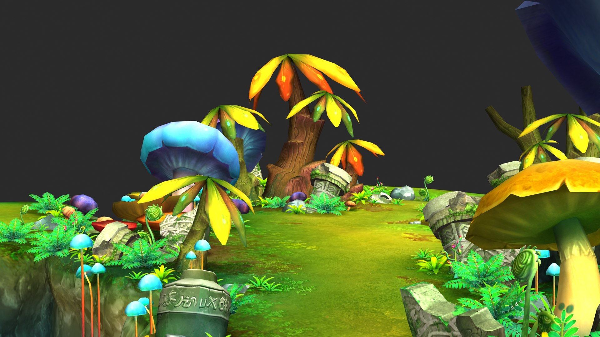 Forest Cartoon Low-poly 3D Model - TurboSquid 1746254