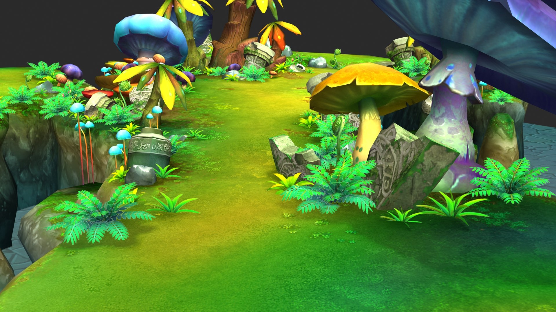 Forest Cartoon Low-poly 3D Model - TurboSquid 1746254