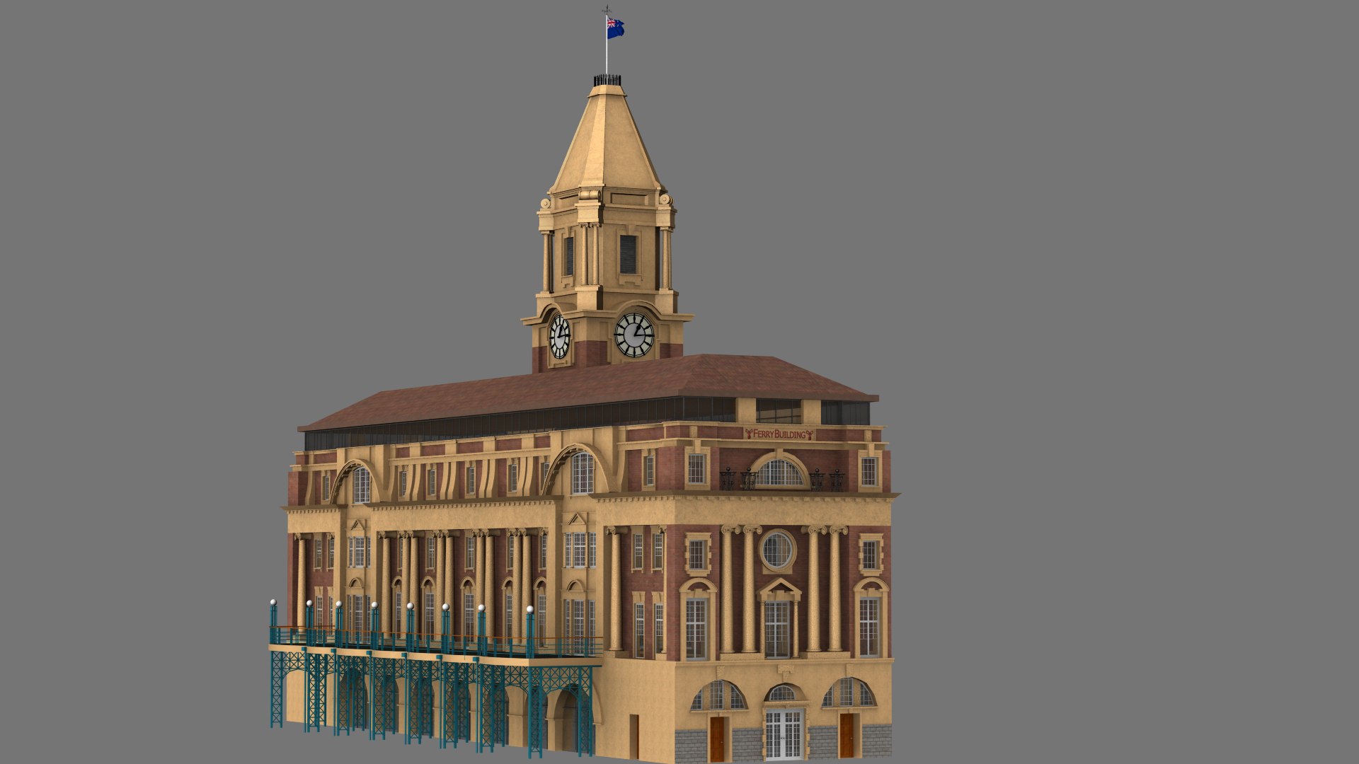 Auckland Ferry Building 3D - TurboSquid 2199650