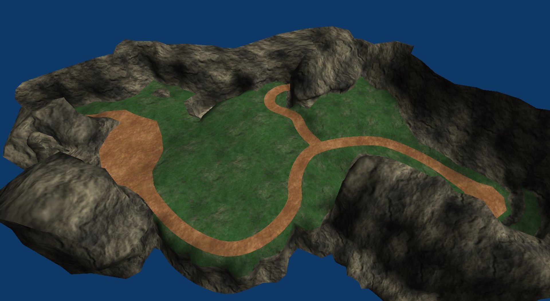 Level Fantasy Landscape 3d Model