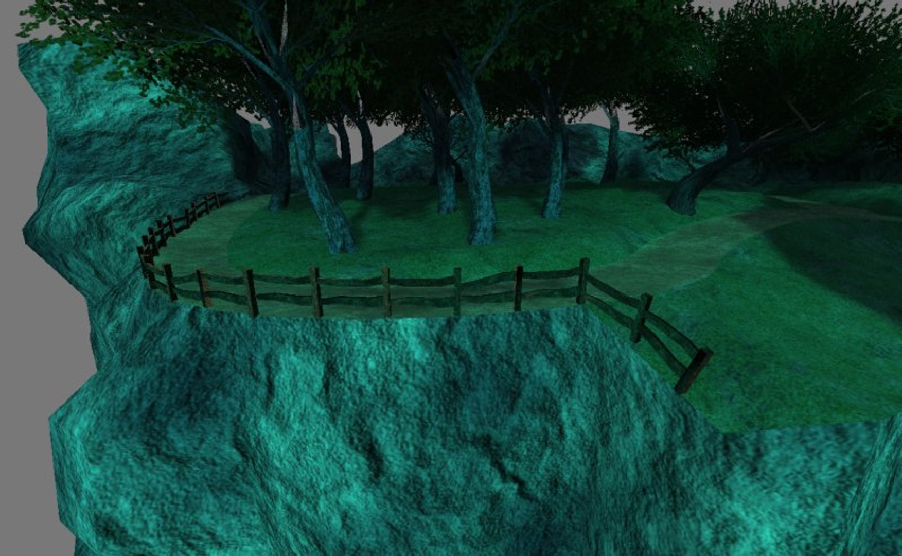 Level Fantasy Landscape 3d Model