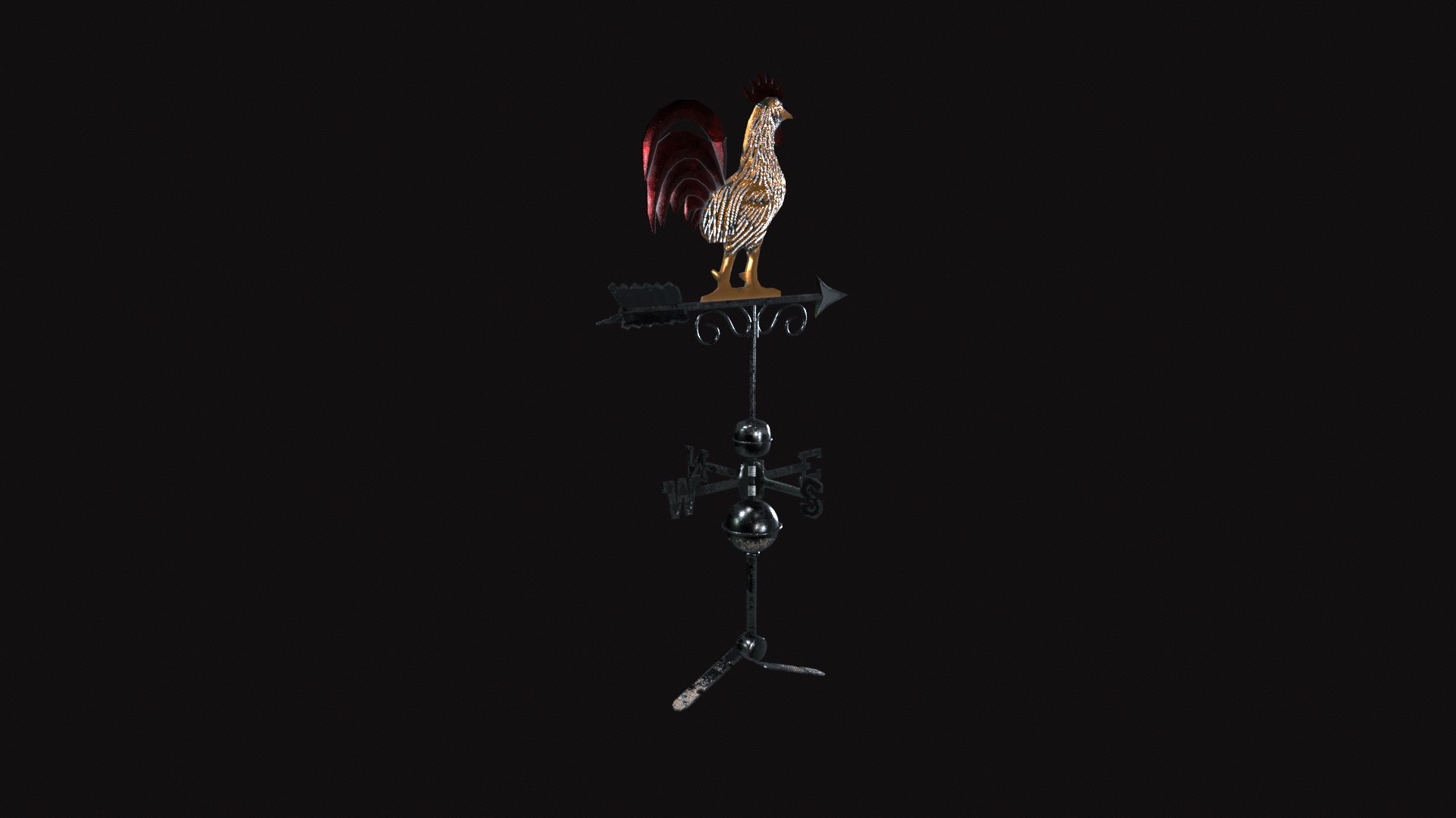 3D Medieval Weather Vane Model - TurboSquid 2310047