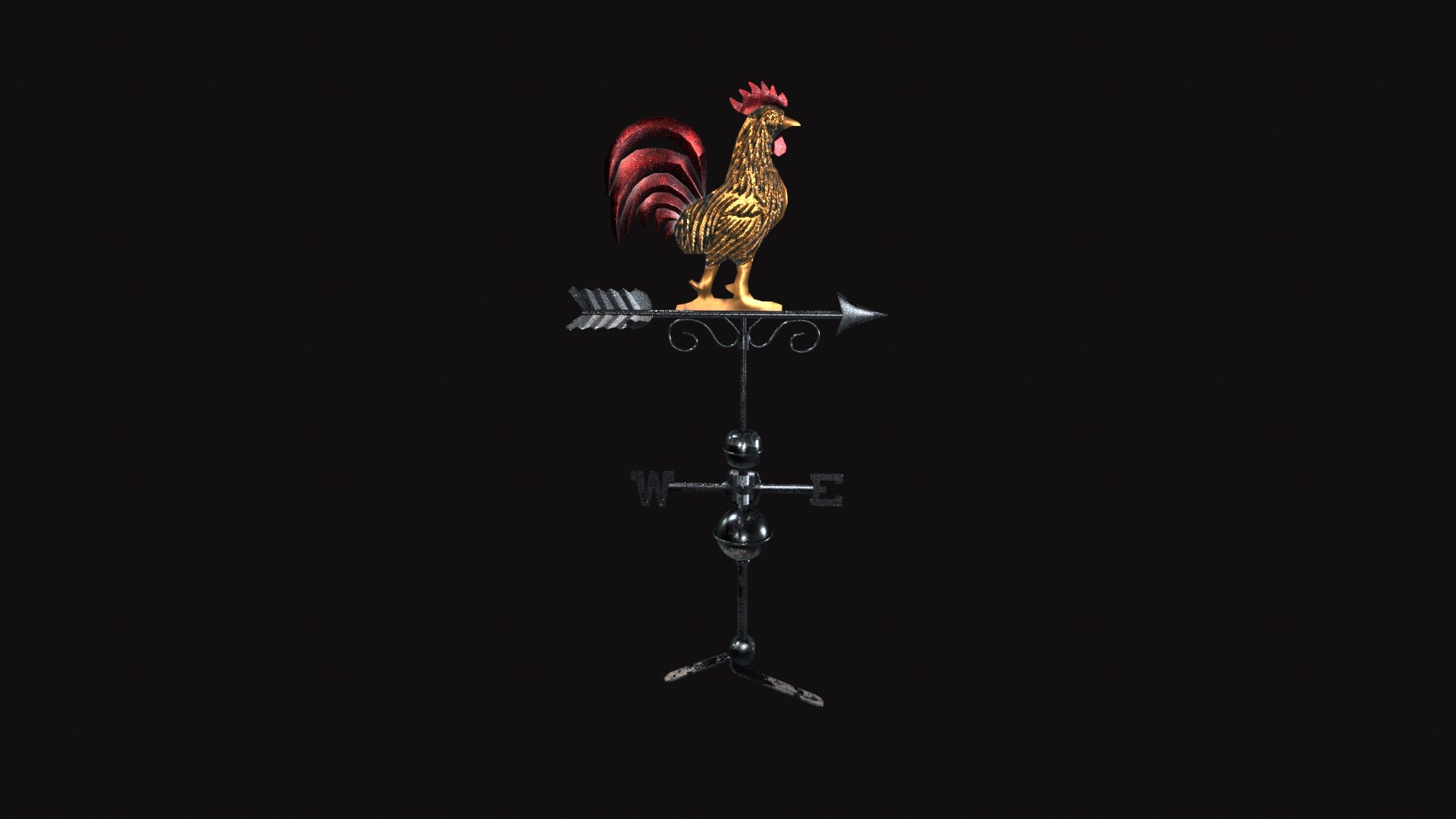 3D Medieval Weather Vane Model - TurboSquid 2310047
