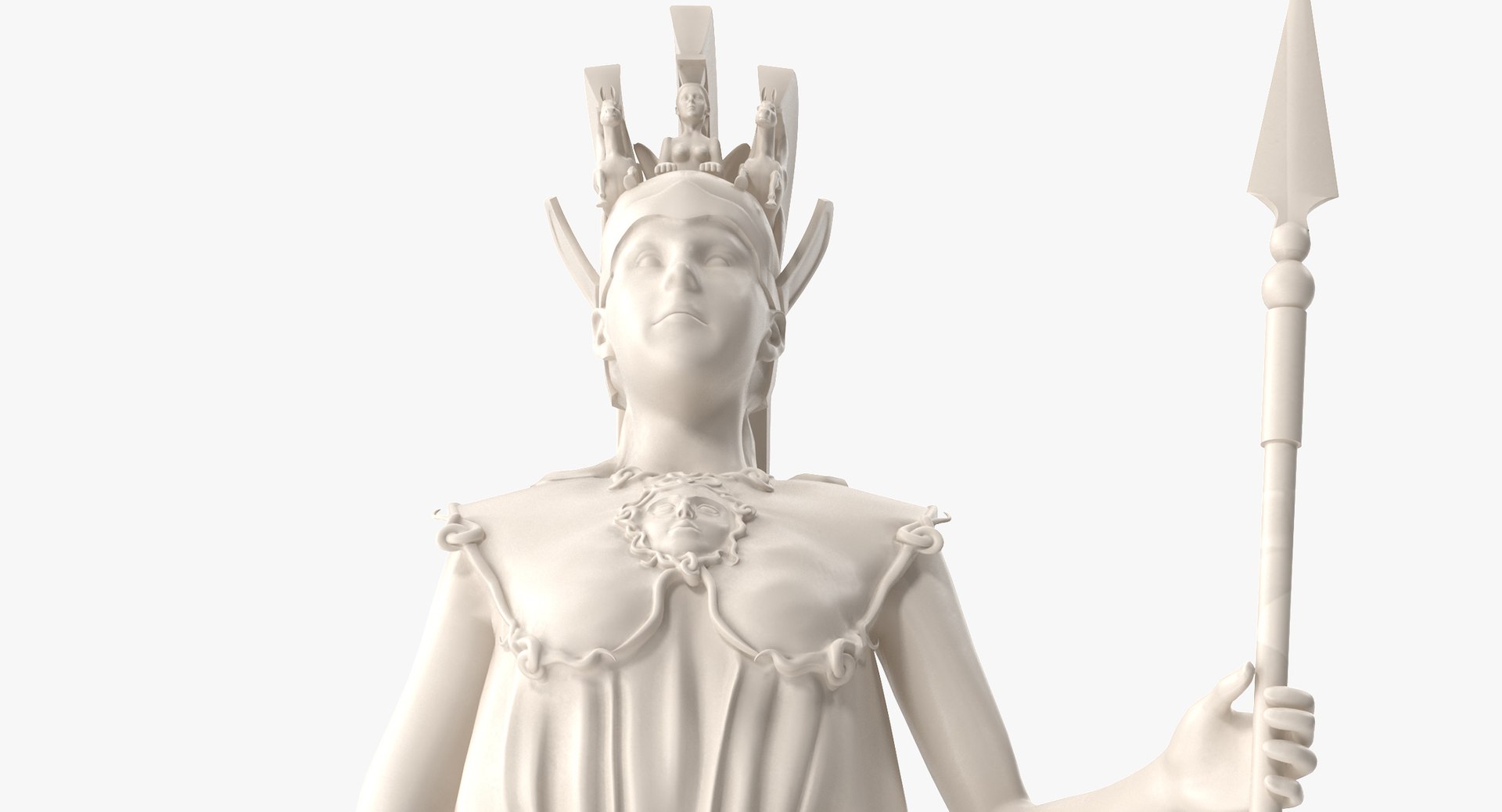 Statue Athena Promachos 3D Model - TurboSquid 1296385