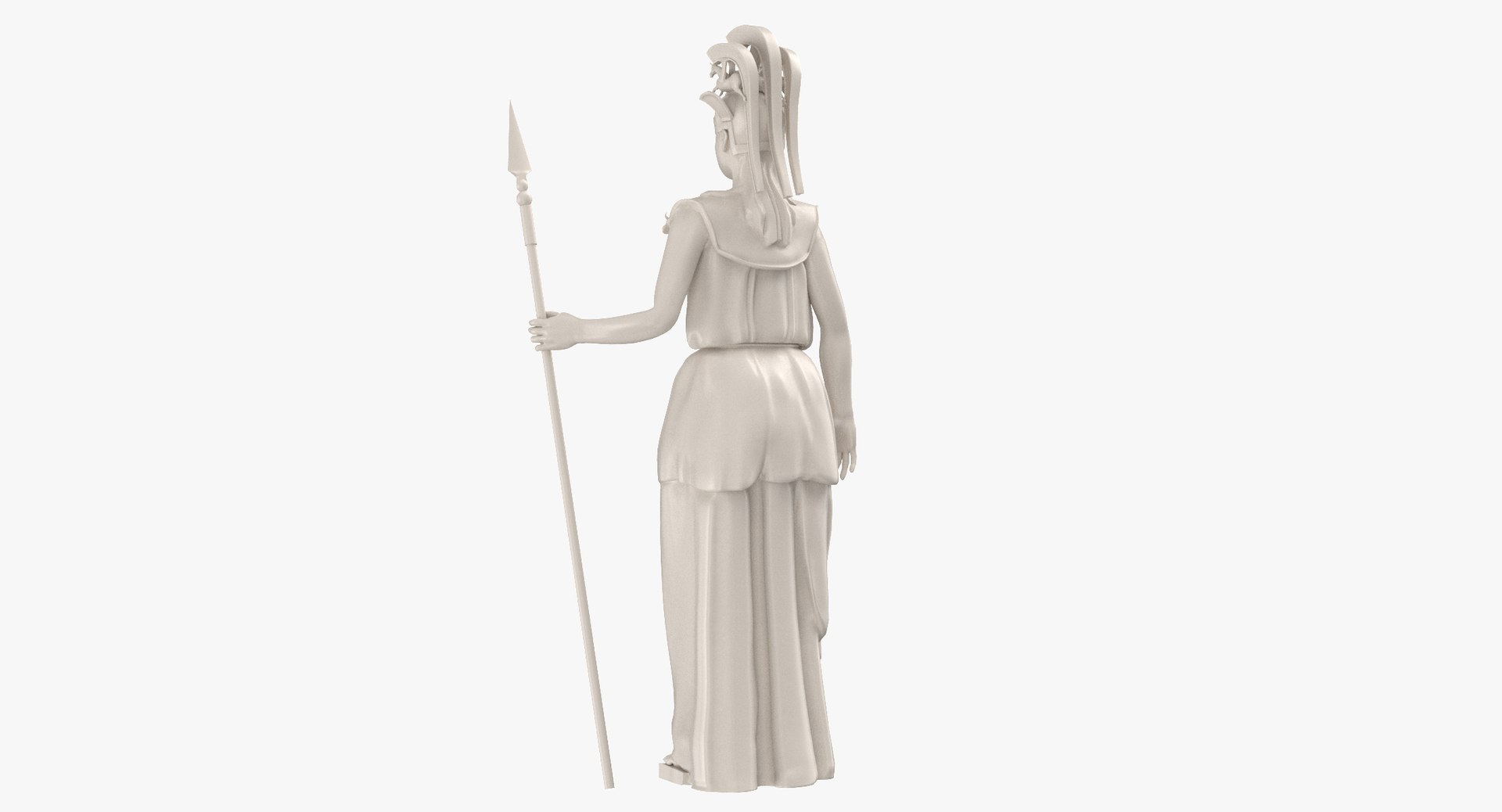 Statue Athena Promachos 3D Model - TurboSquid 1296385