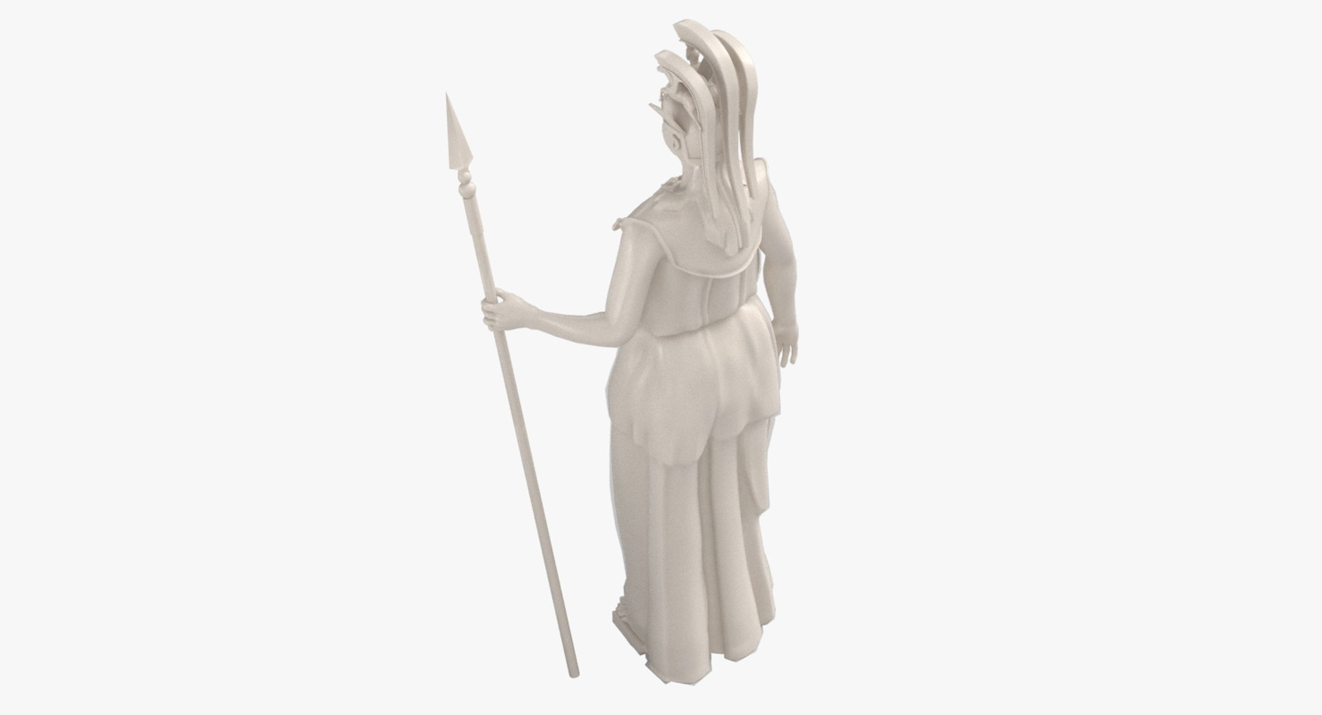 Statue Athena Promachos 3D Model - TurboSquid 1296385