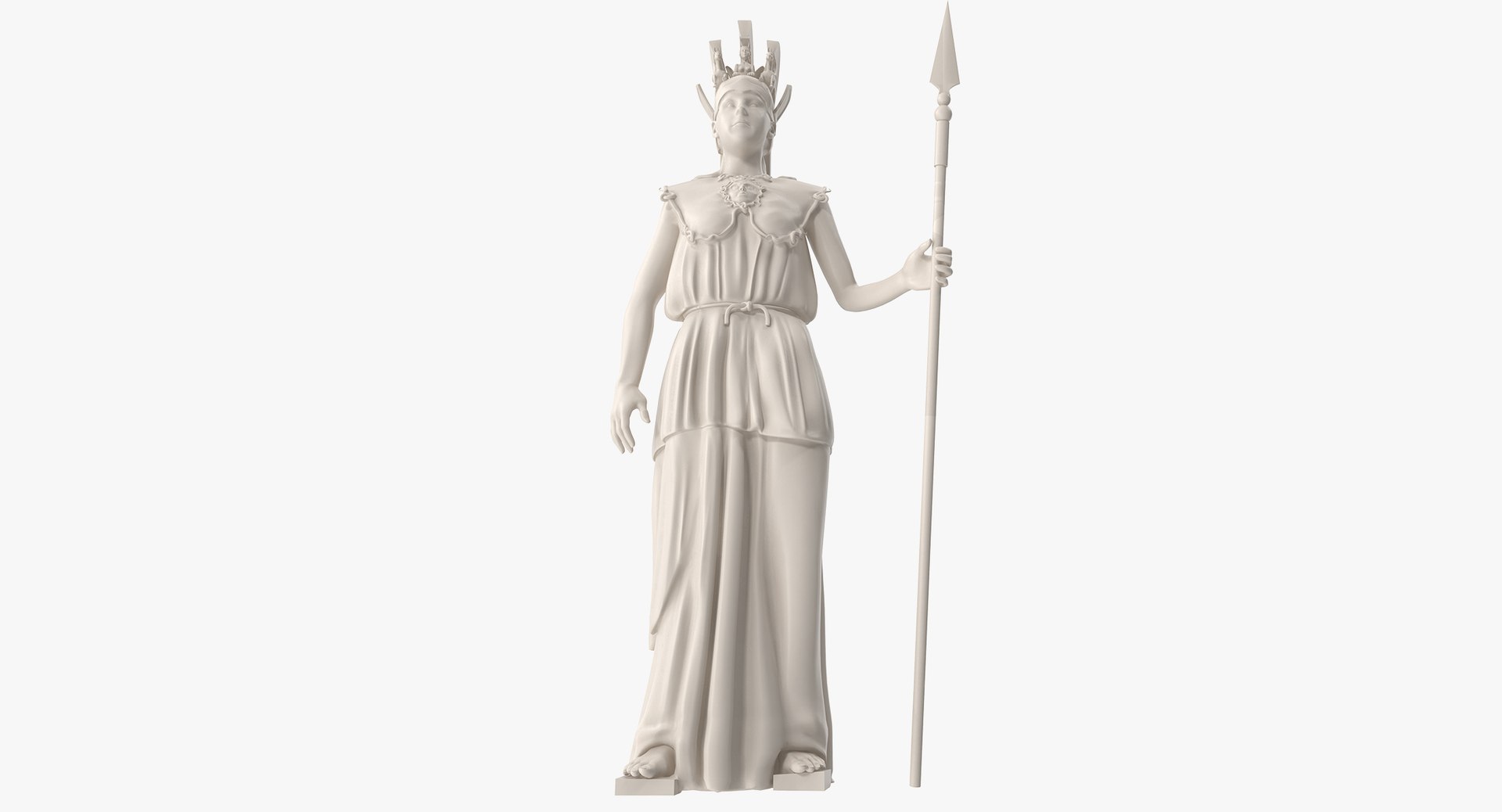 Statue Athena Promachos 3D Model - TurboSquid 1296385