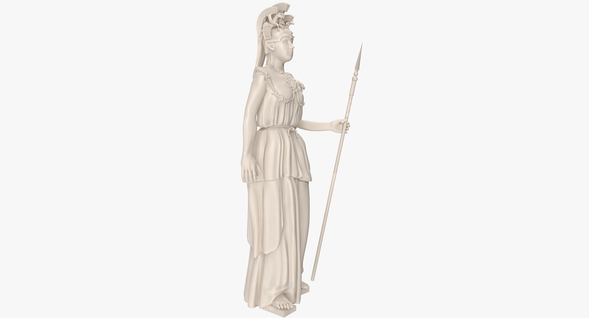 Statue Athena Promachos 3D Model - TurboSquid 1296385