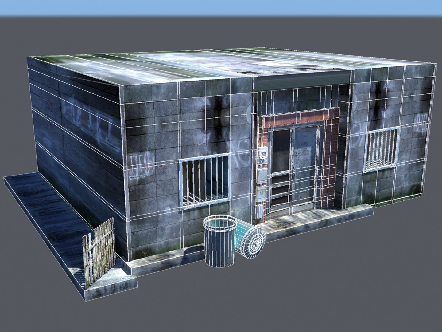 Rundown Building 3d Model