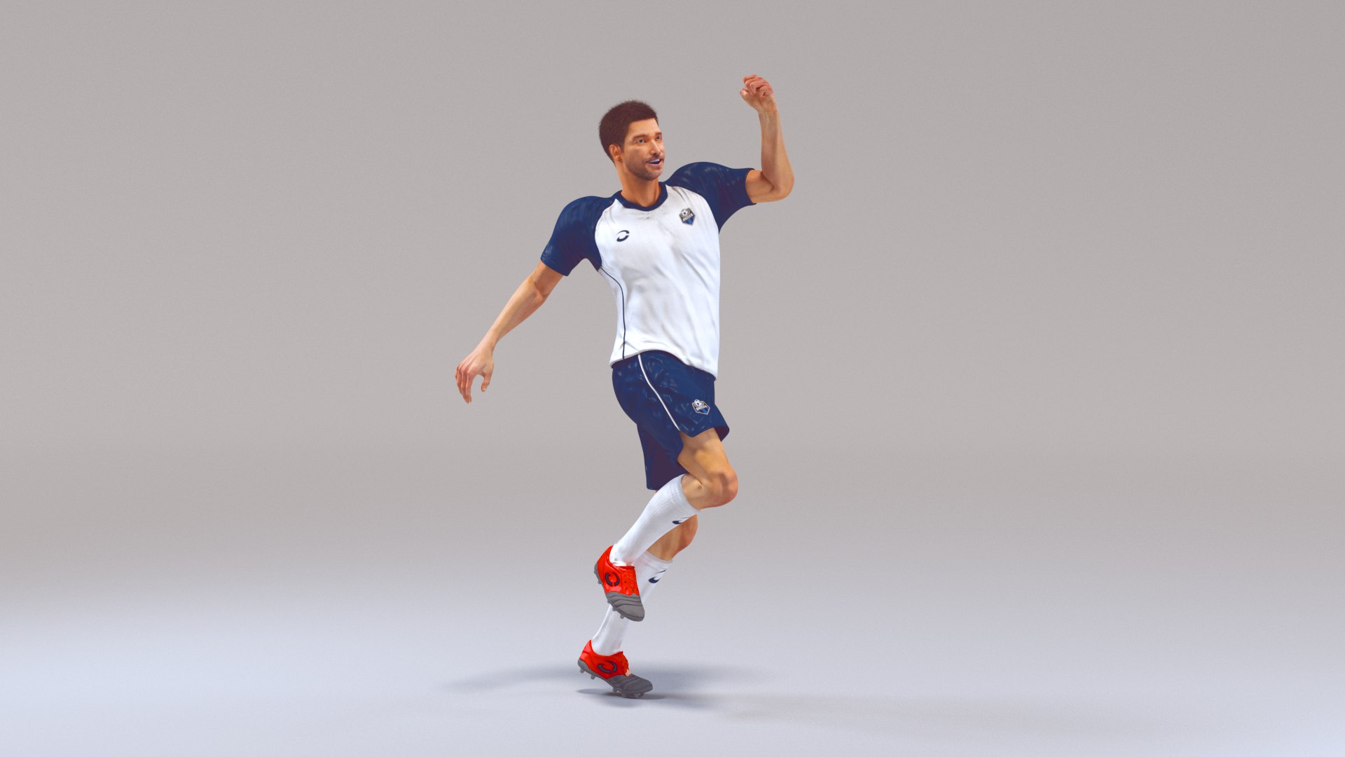 Male Soccer Player Animated HQ 3D - TurboSquid 2187663