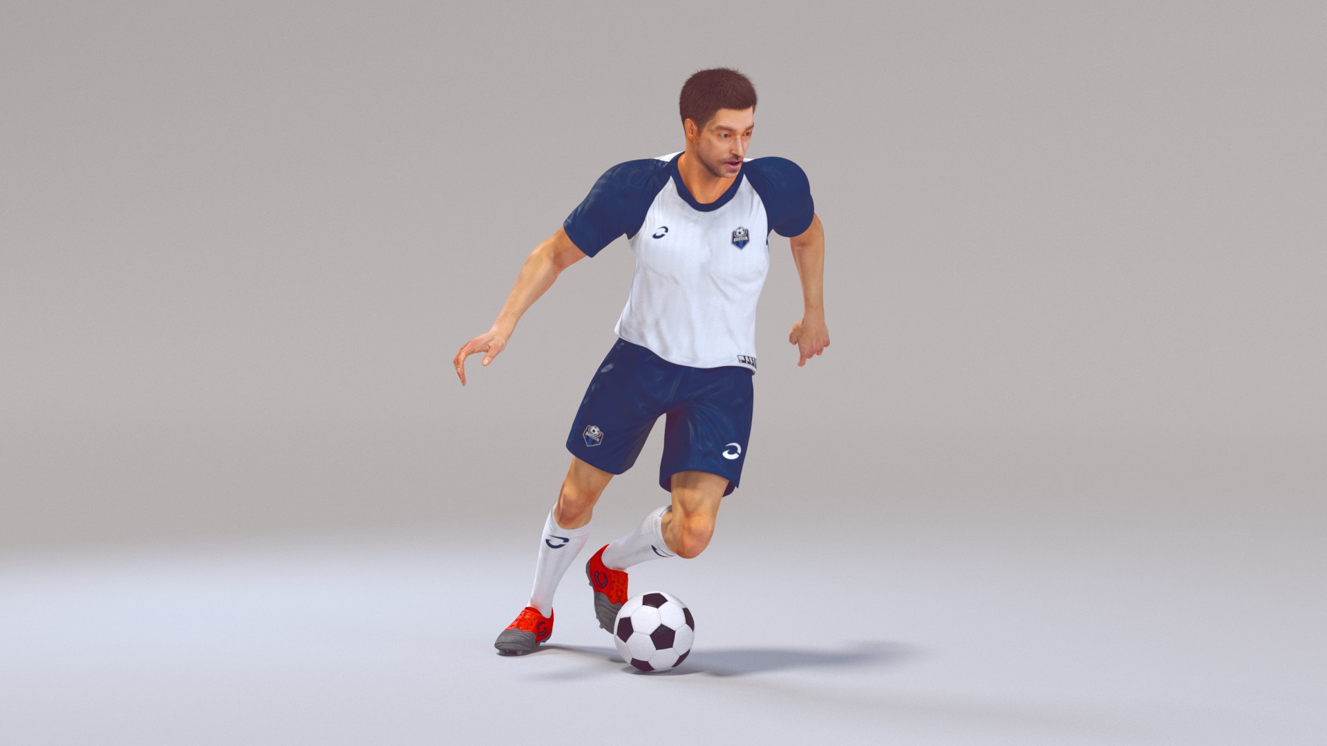 Male Soccer Player Animated HQ 3D - TurboSquid 2187663