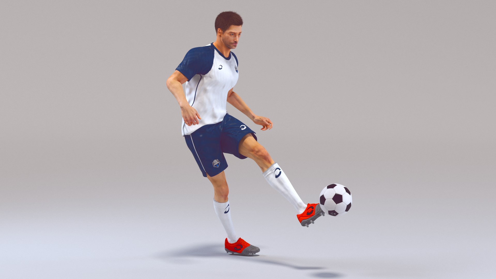 Male Soccer Player Animated HQ 3D - TurboSquid 2187663