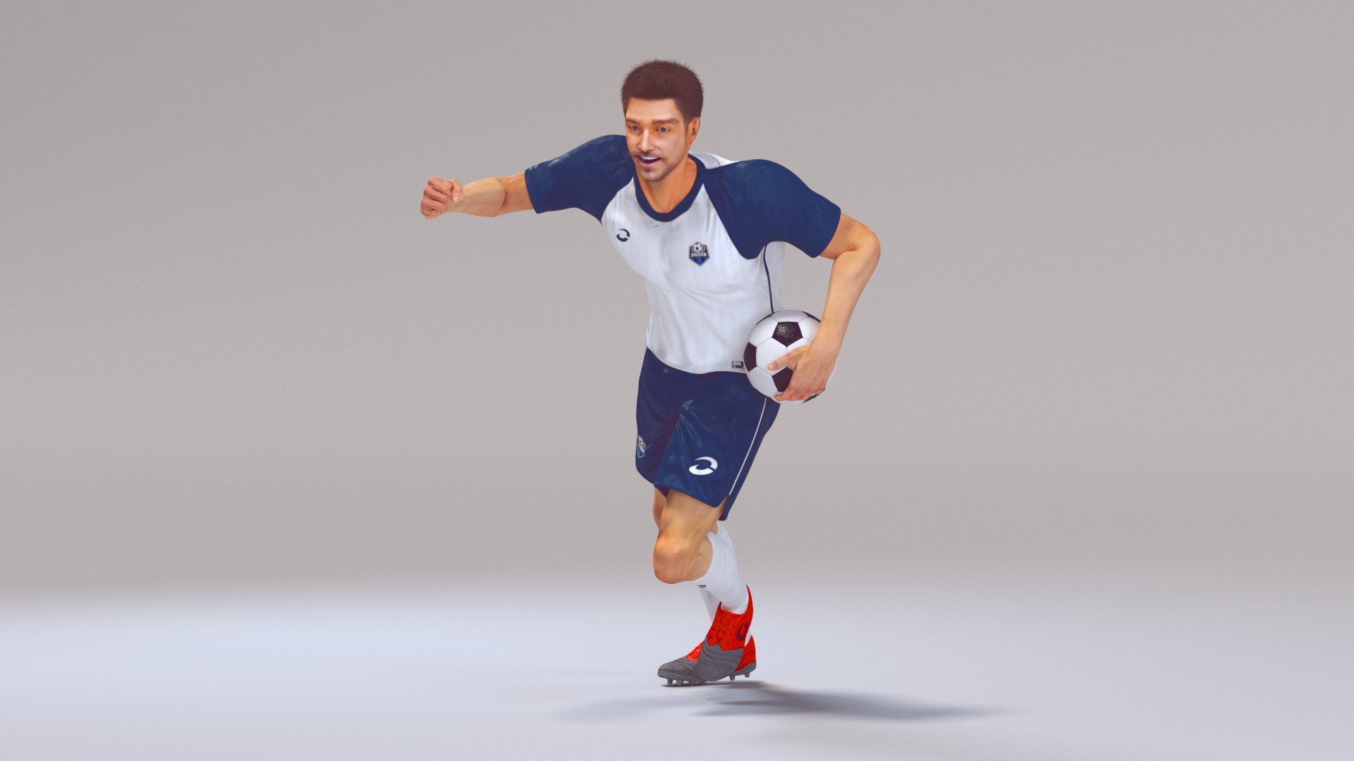 Male Soccer Player Animated HQ 3D - TurboSquid 2187663