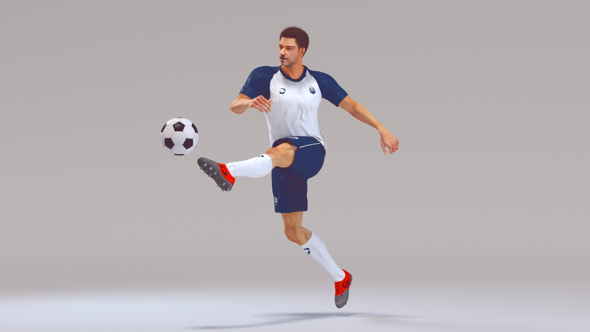 Male Soccer Player Animated HQ 3D - TurboSquid 2187663