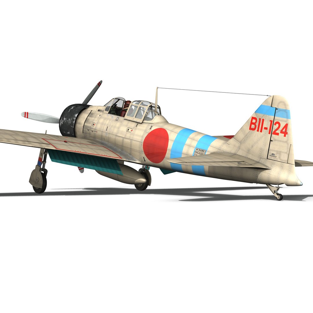 Mitsubishi A6m2 Zero Aircraft Carrier 3d Lwo