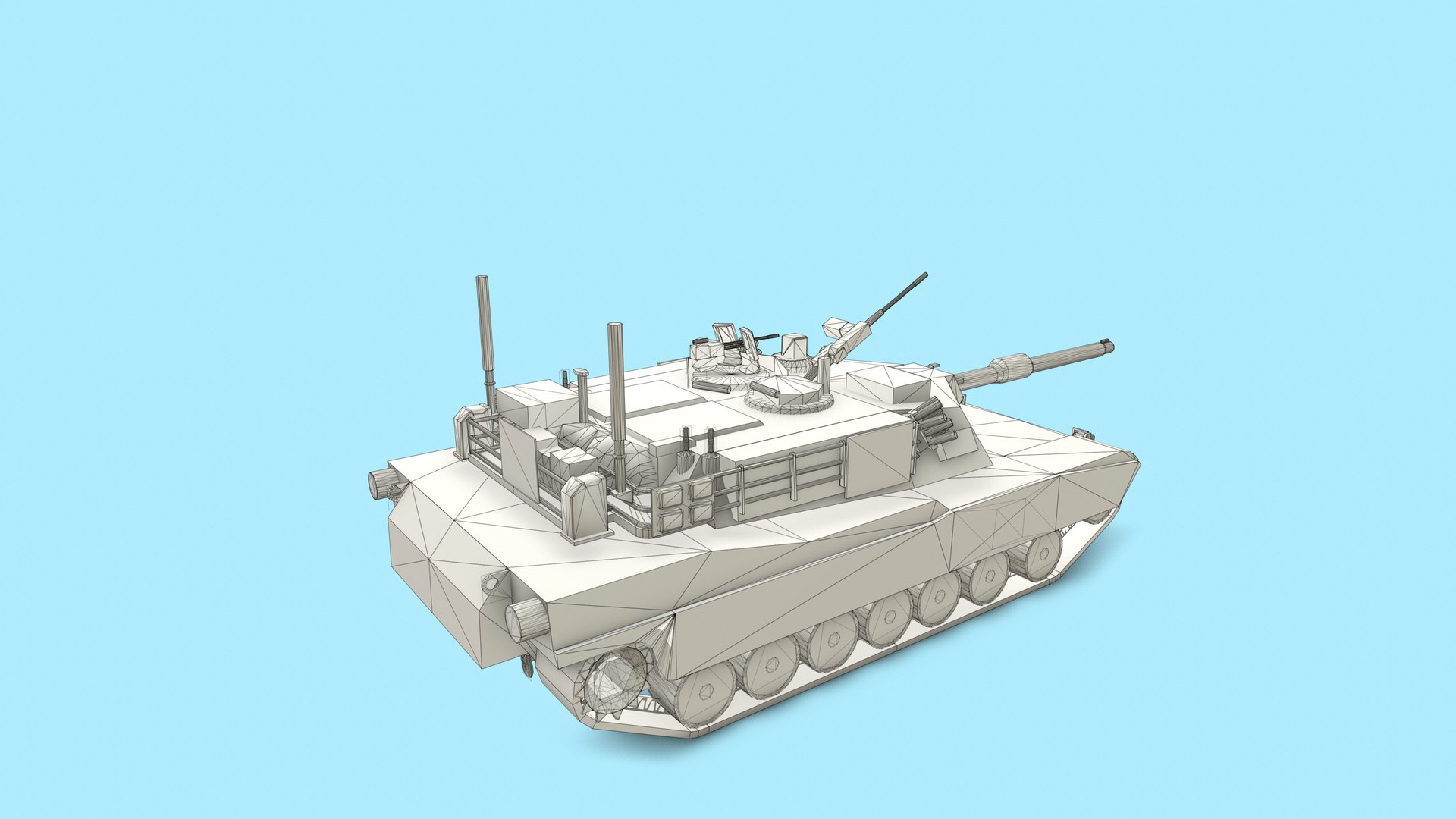 M1A1 Abrams MBT 3D Model - TurboSquid 1998907