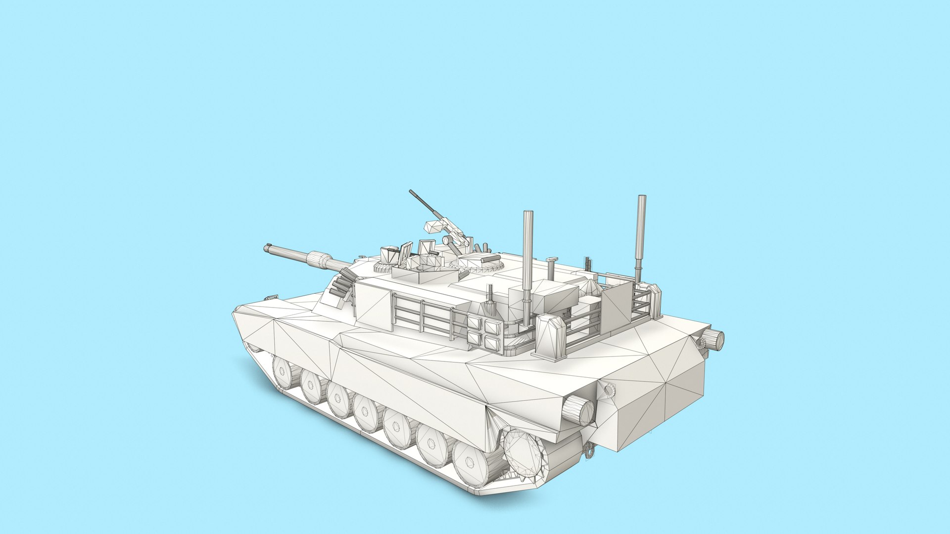 M1A1 Abrams MBT 3D Model - TurboSquid 1998907