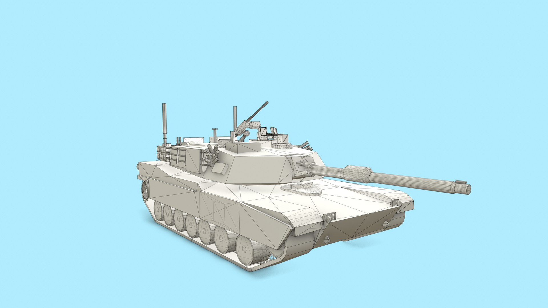 M1A1 Abrams MBT 3D Model - TurboSquid 1998907