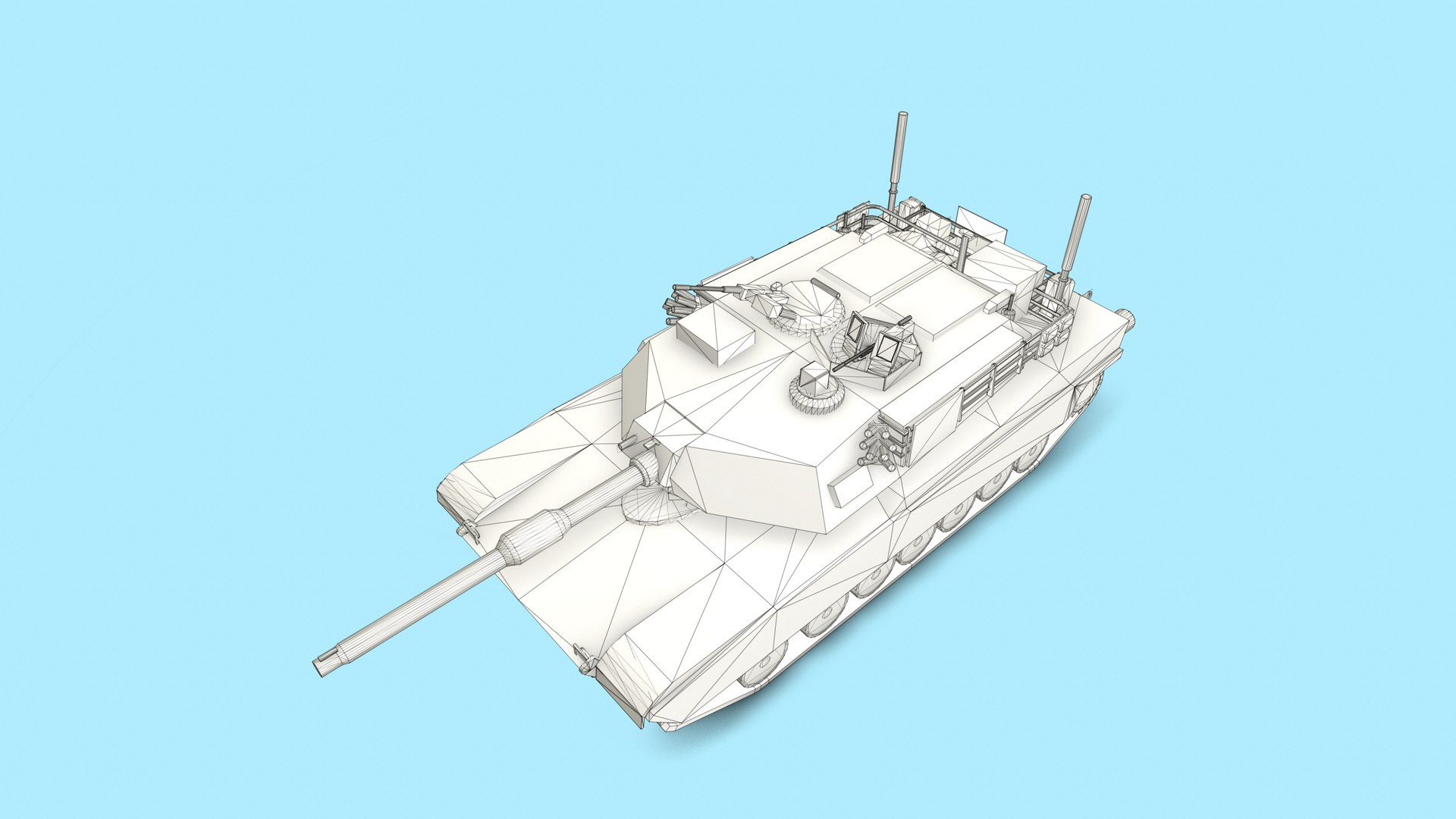 M1A1 Abrams MBT 3D Model - TurboSquid 1998907