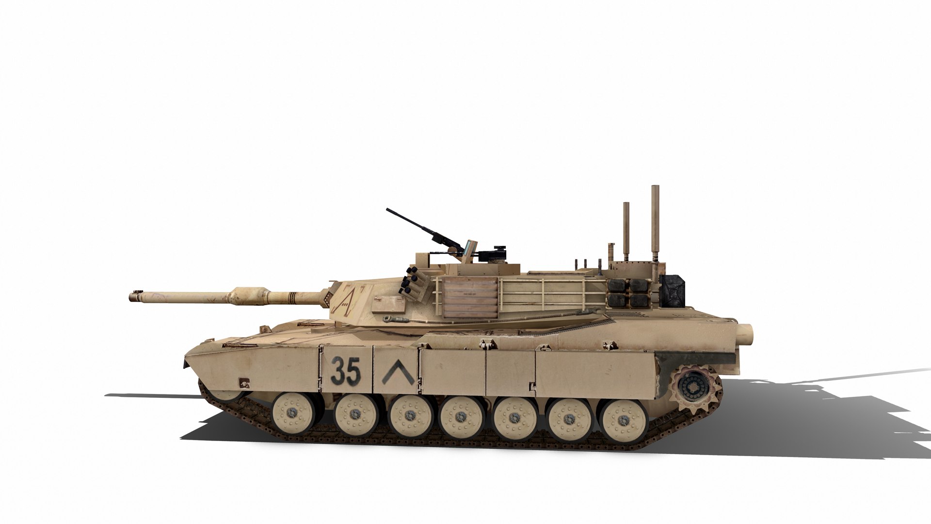 M1A1 Abrams MBT 3D Model - TurboSquid 1998907