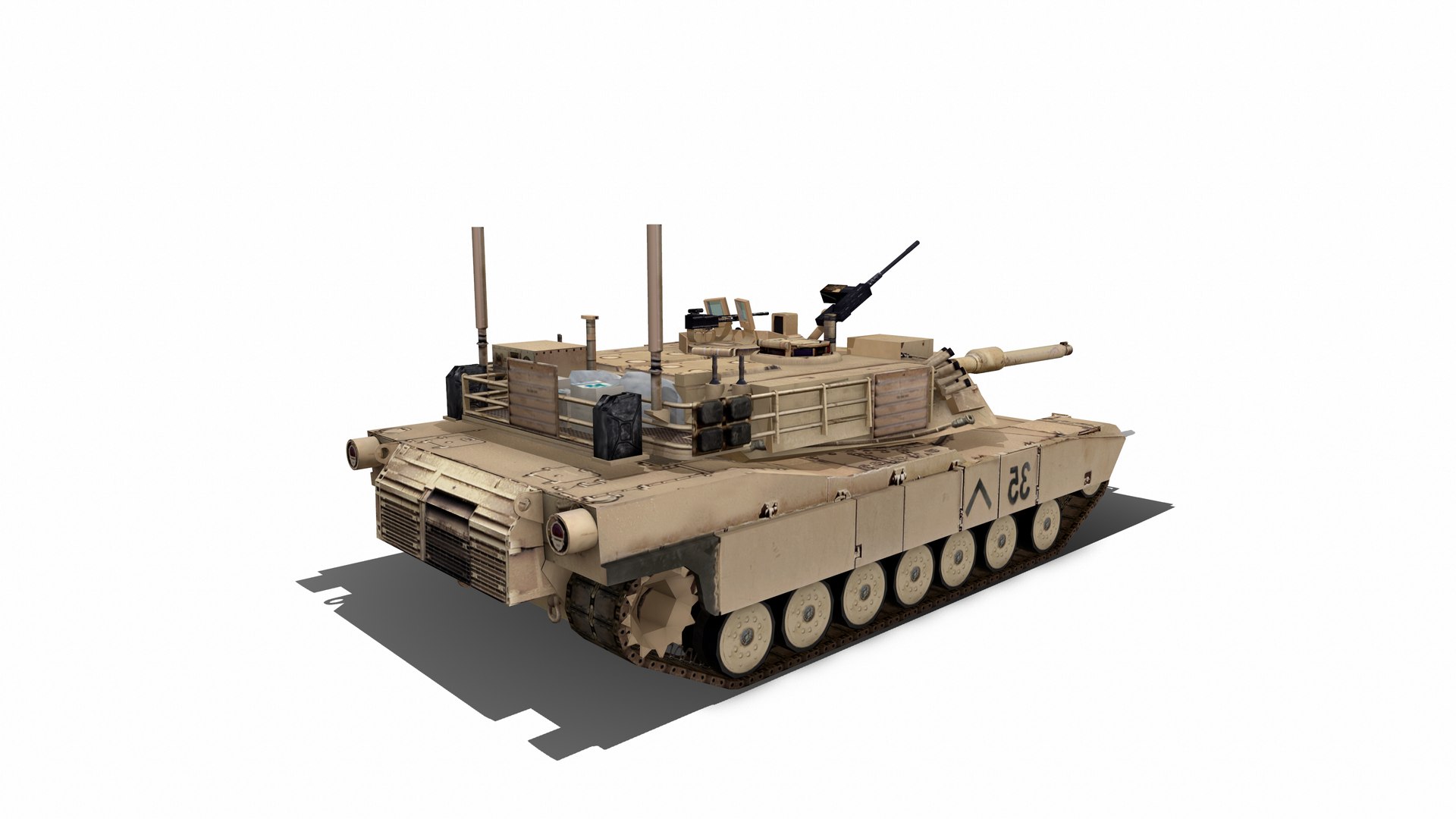 M1A1 Abrams MBT 3D Model - TurboSquid 1998907