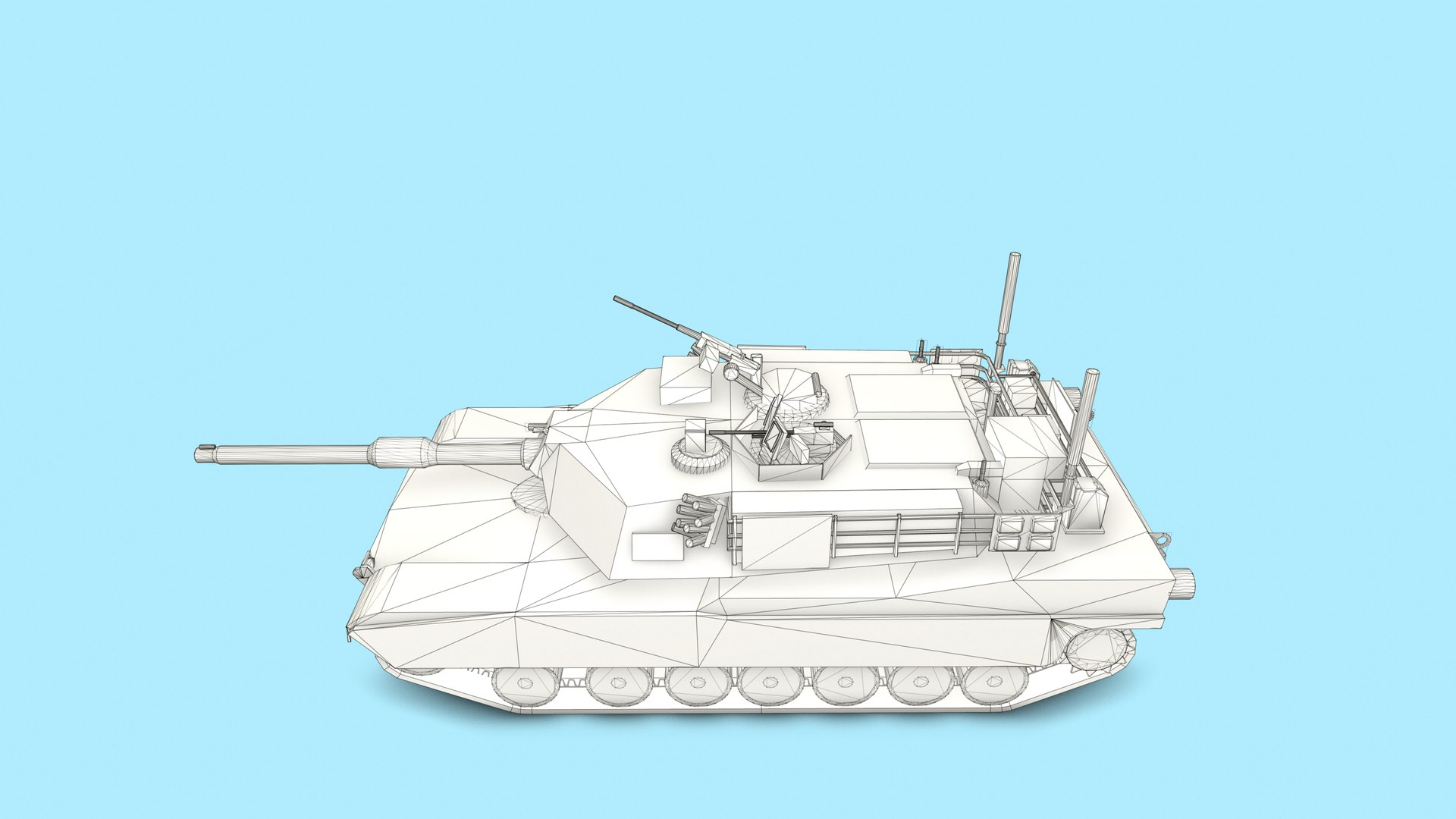 M1A1 Abrams MBT 3D Model - TurboSquid 1998907