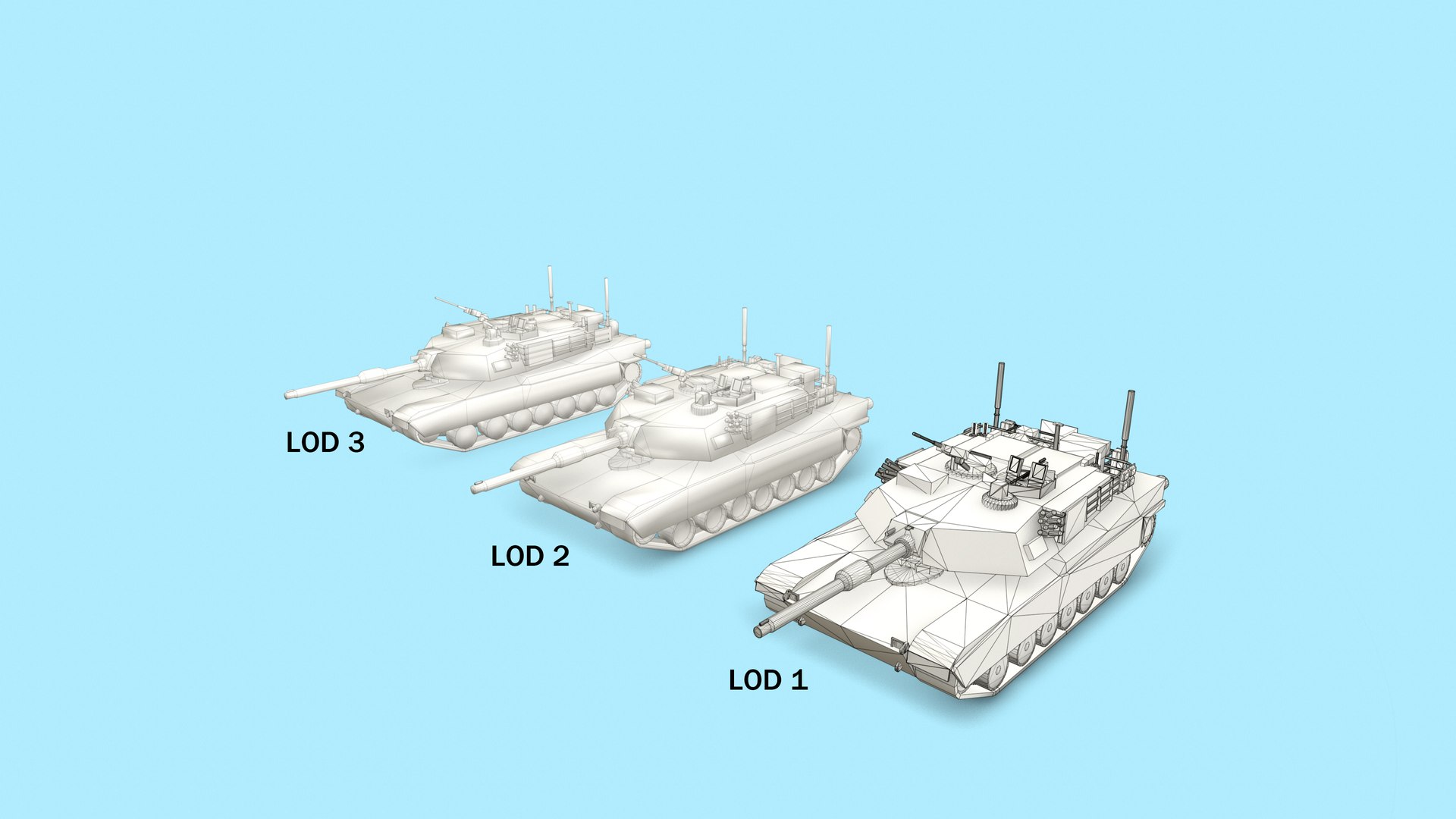 M1A1 Abrams MBT 3D Model - TurboSquid 1998907
