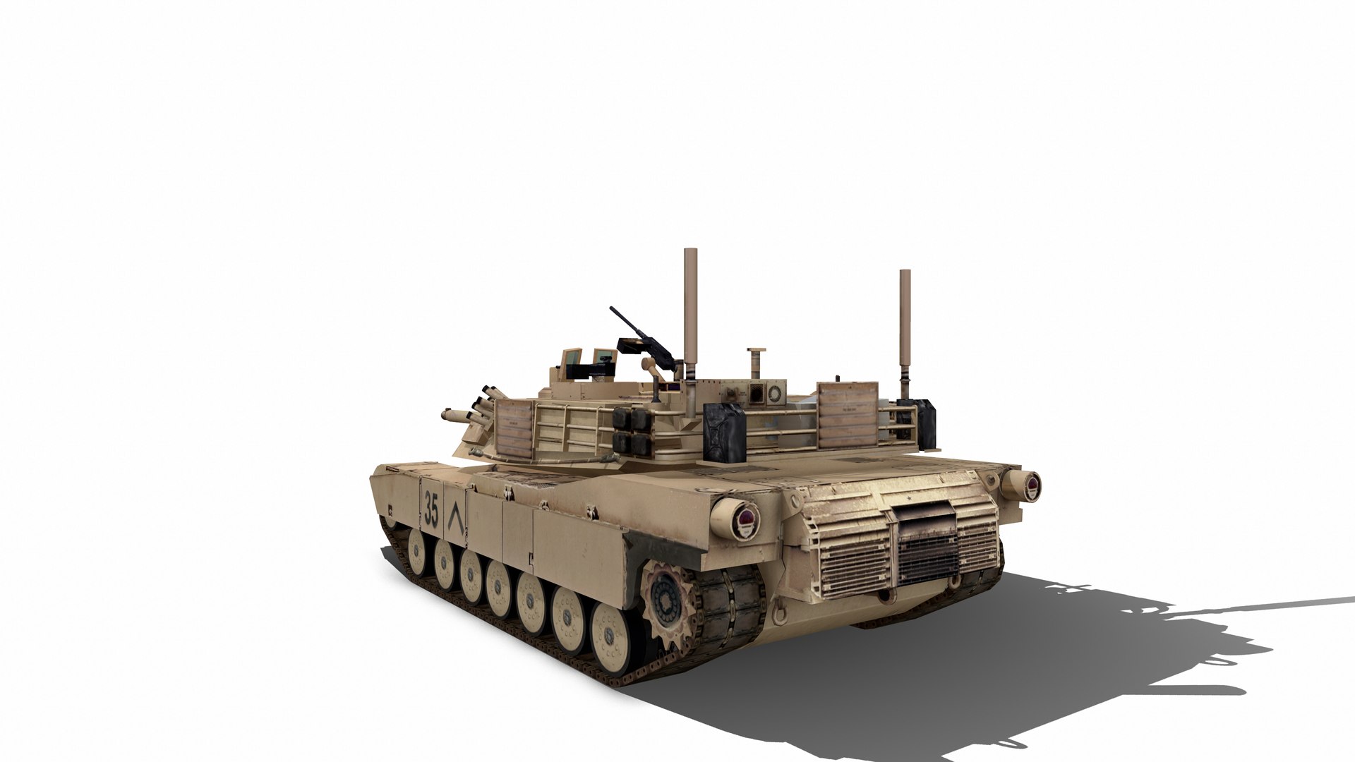M1A1 Abrams MBT 3D Model - TurboSquid 1998907