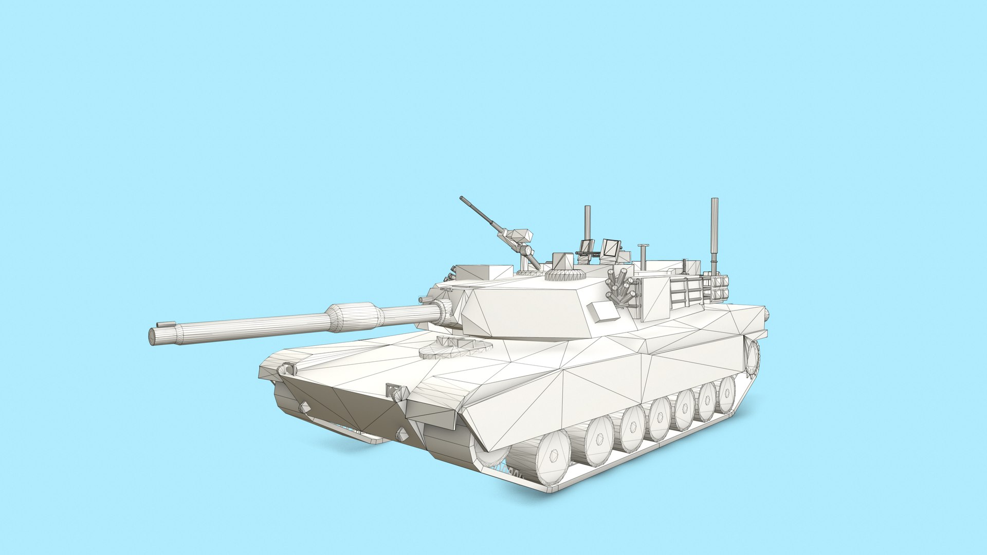 M1A1 Abrams MBT 3D Model - TurboSquid 1998907
