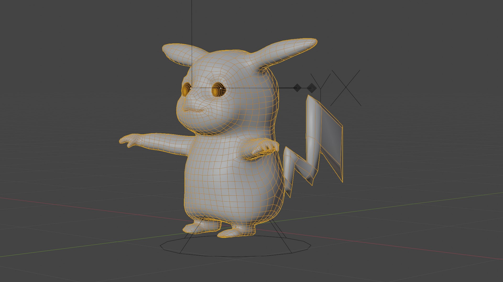 3D Pikachu Pokemon - TurboSquid 2384469