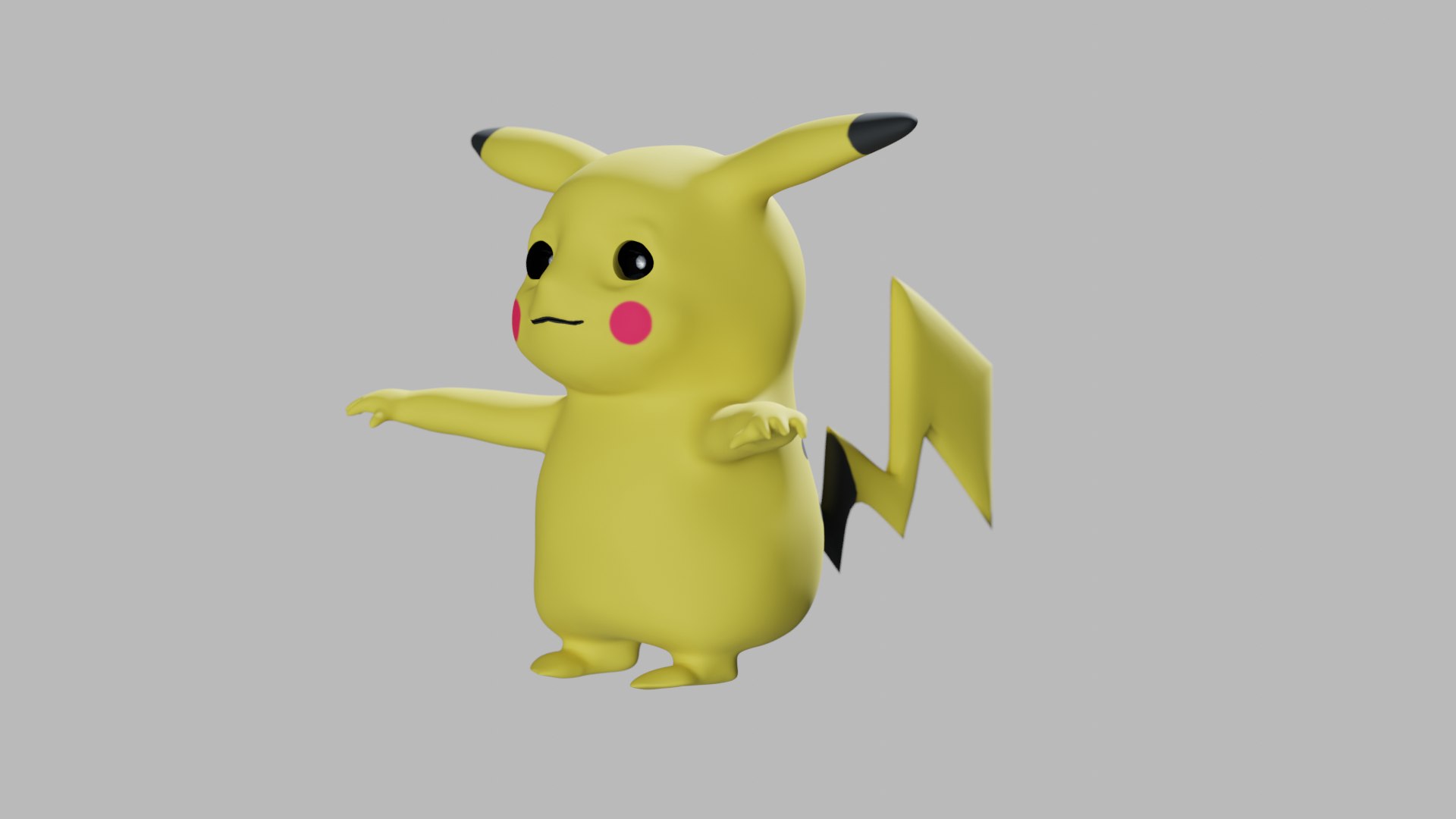 3D Pikachu Pokemon - TurboSquid 2384469