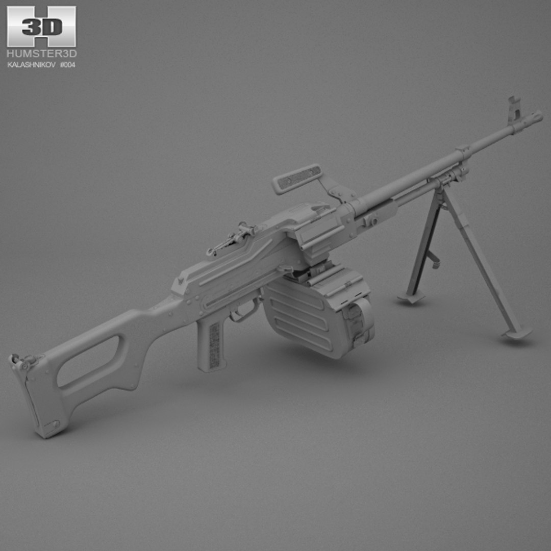 Pk Machine Gun 3D Model - TurboSquid 1256535