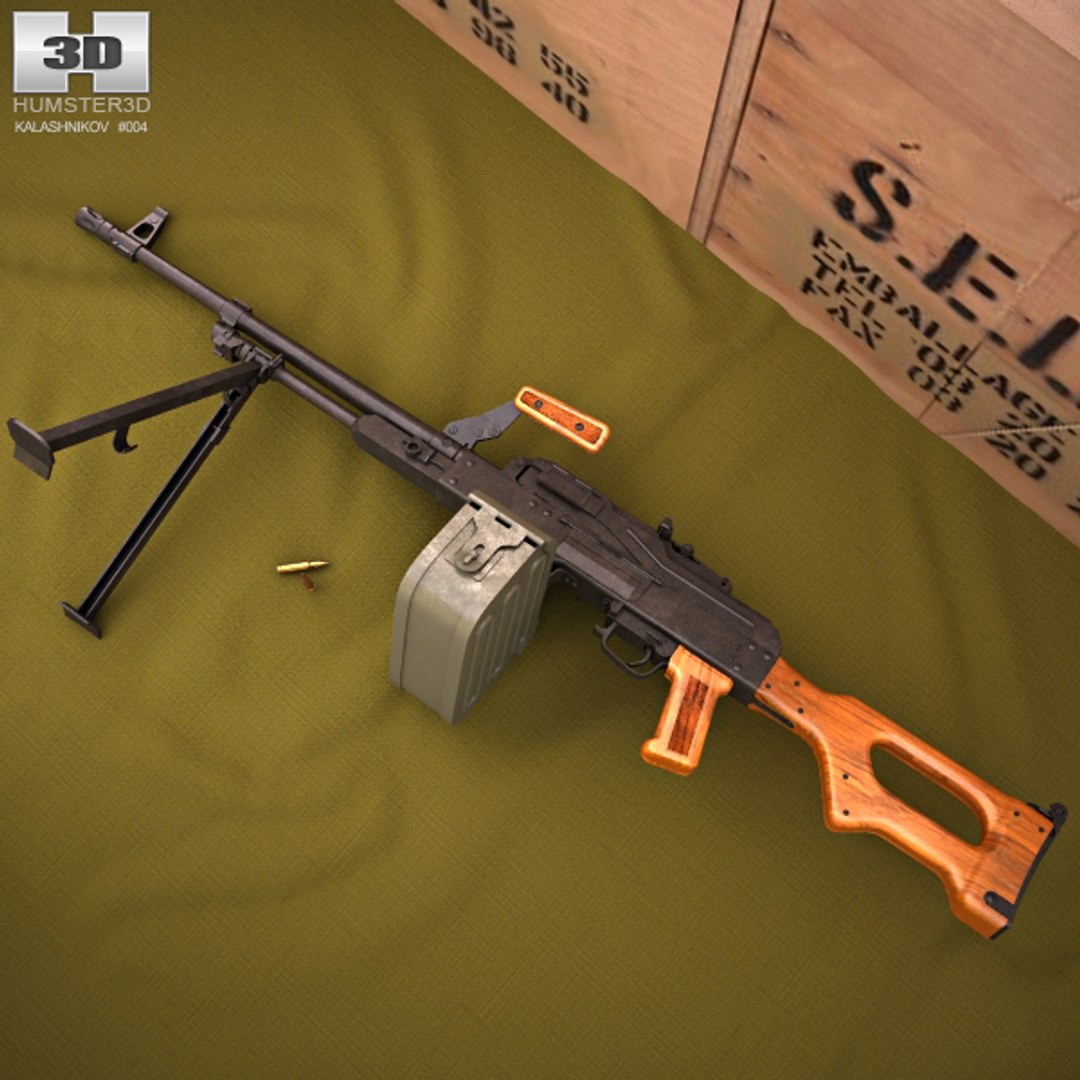 Pk Machine Gun 3D Model - TurboSquid 1256535