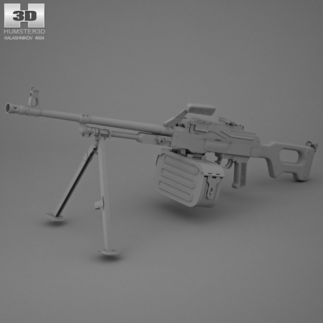 Pk Machine Gun 3D Model - TurboSquid 1256535