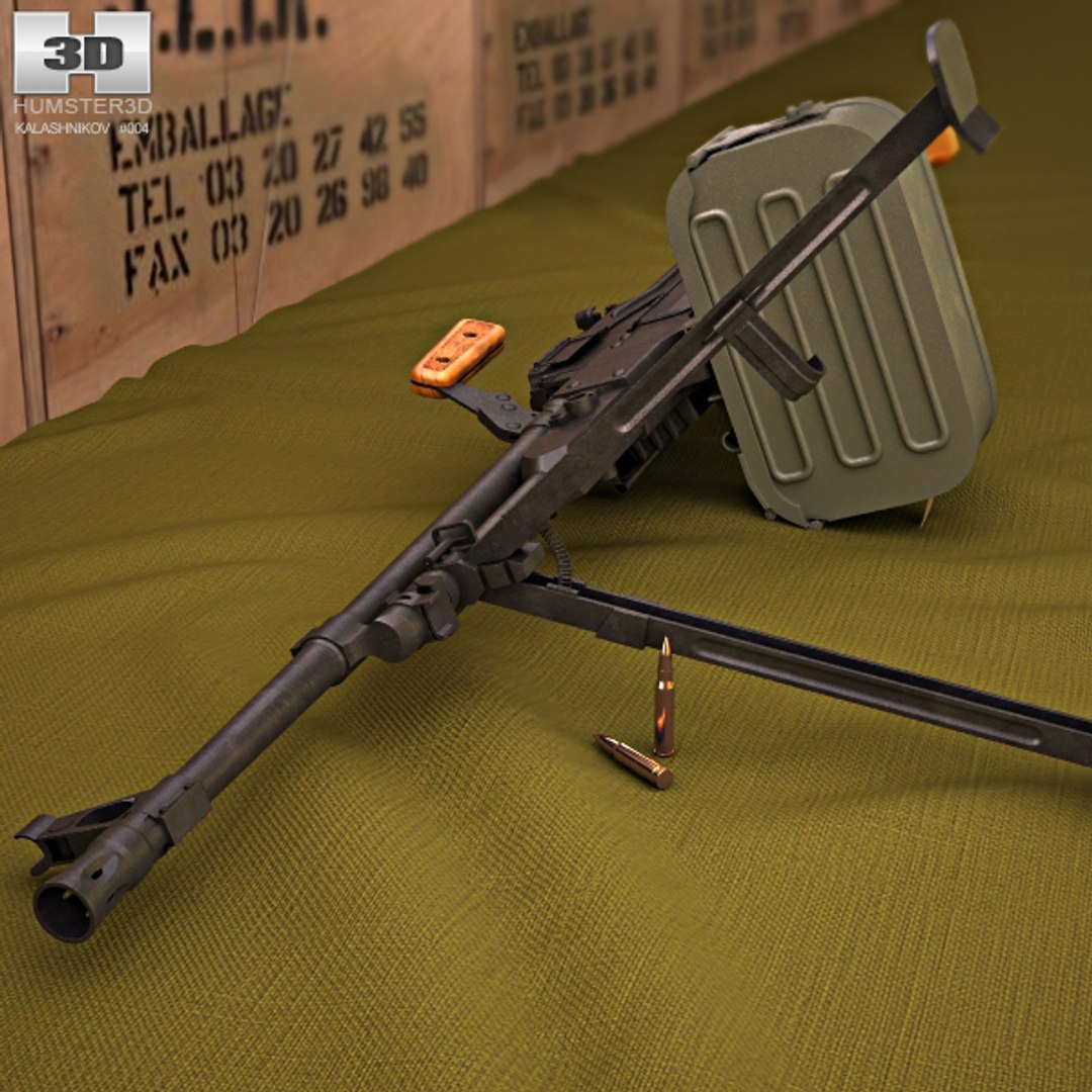 Pk Machine Gun 3D Model - TurboSquid 1256535