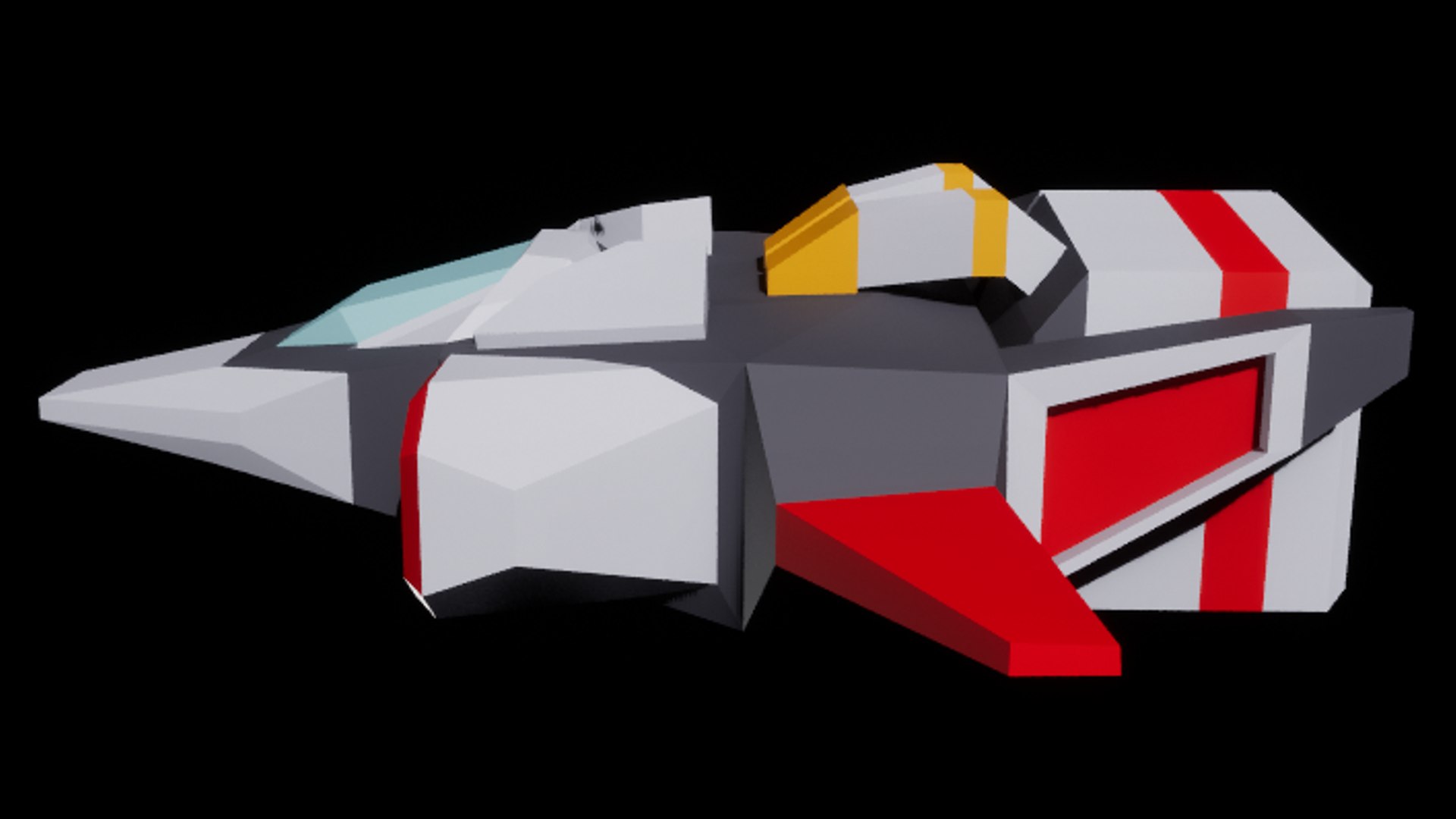 Low Poly Spaceship Dagger 3D Model - TurboSquid 2303959