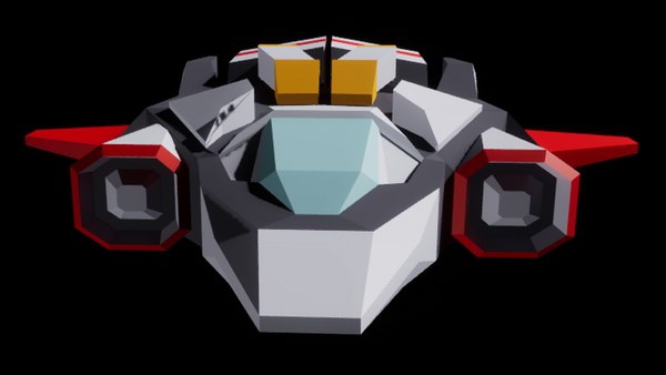 modelo 3d Daga de nave espacial de baja poli - TurboSquid 2303959