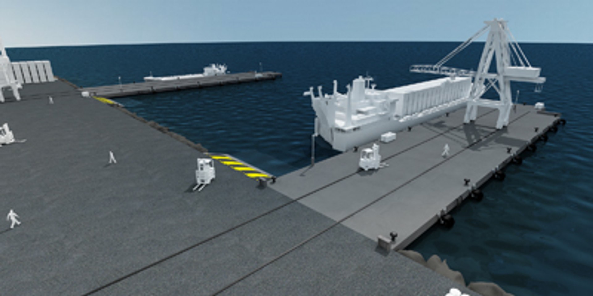 3d Model Of Seaport Port