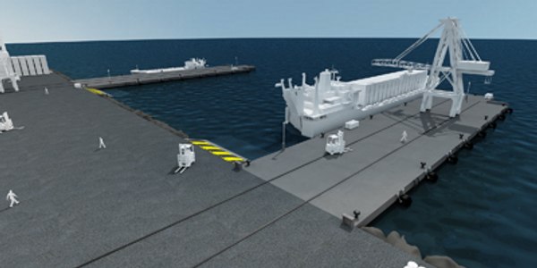 3d model of seaport port