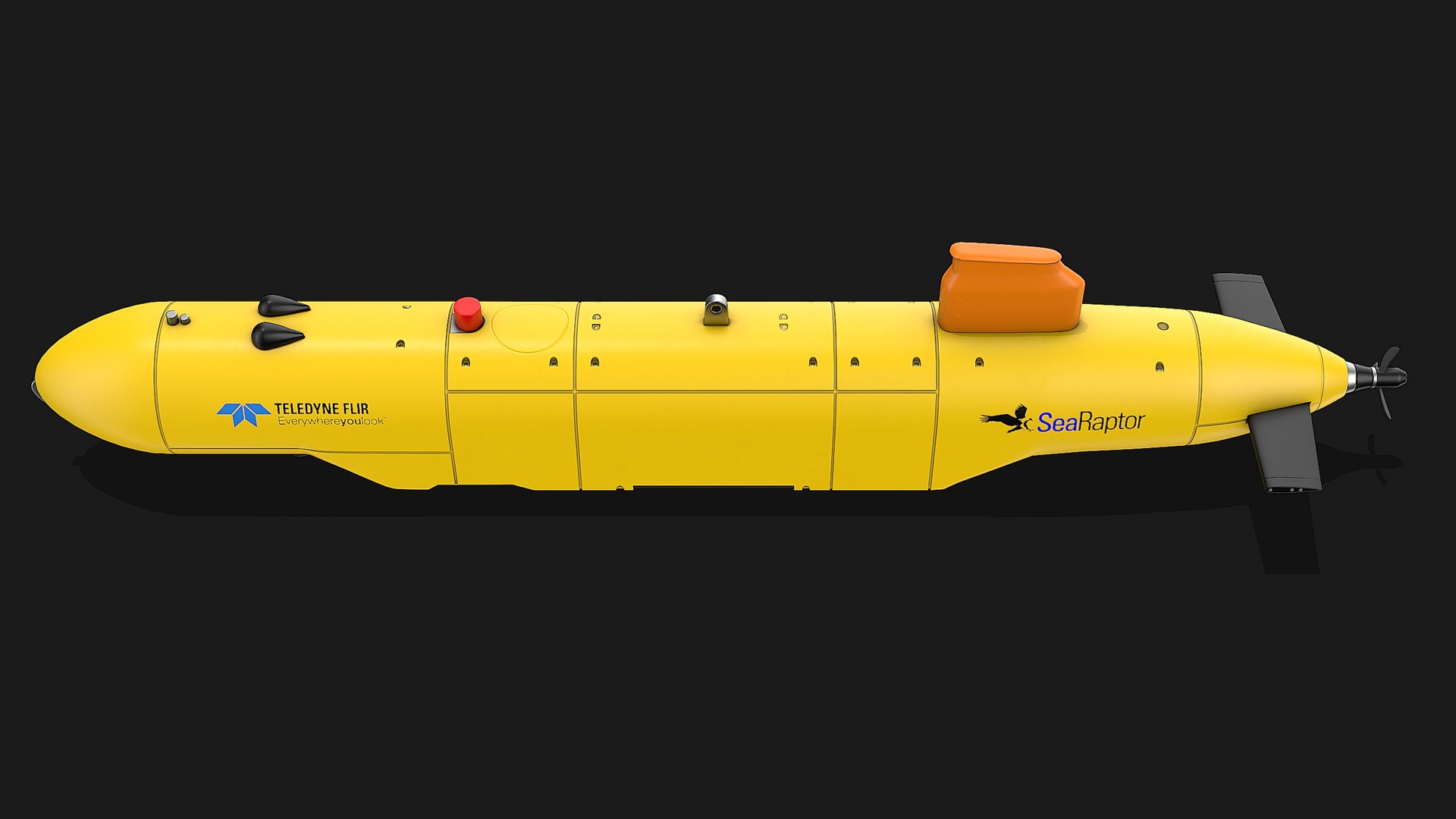 SeaRaptor Autonomous Underwater Vehicle 3D model - TurboSquid 2169626