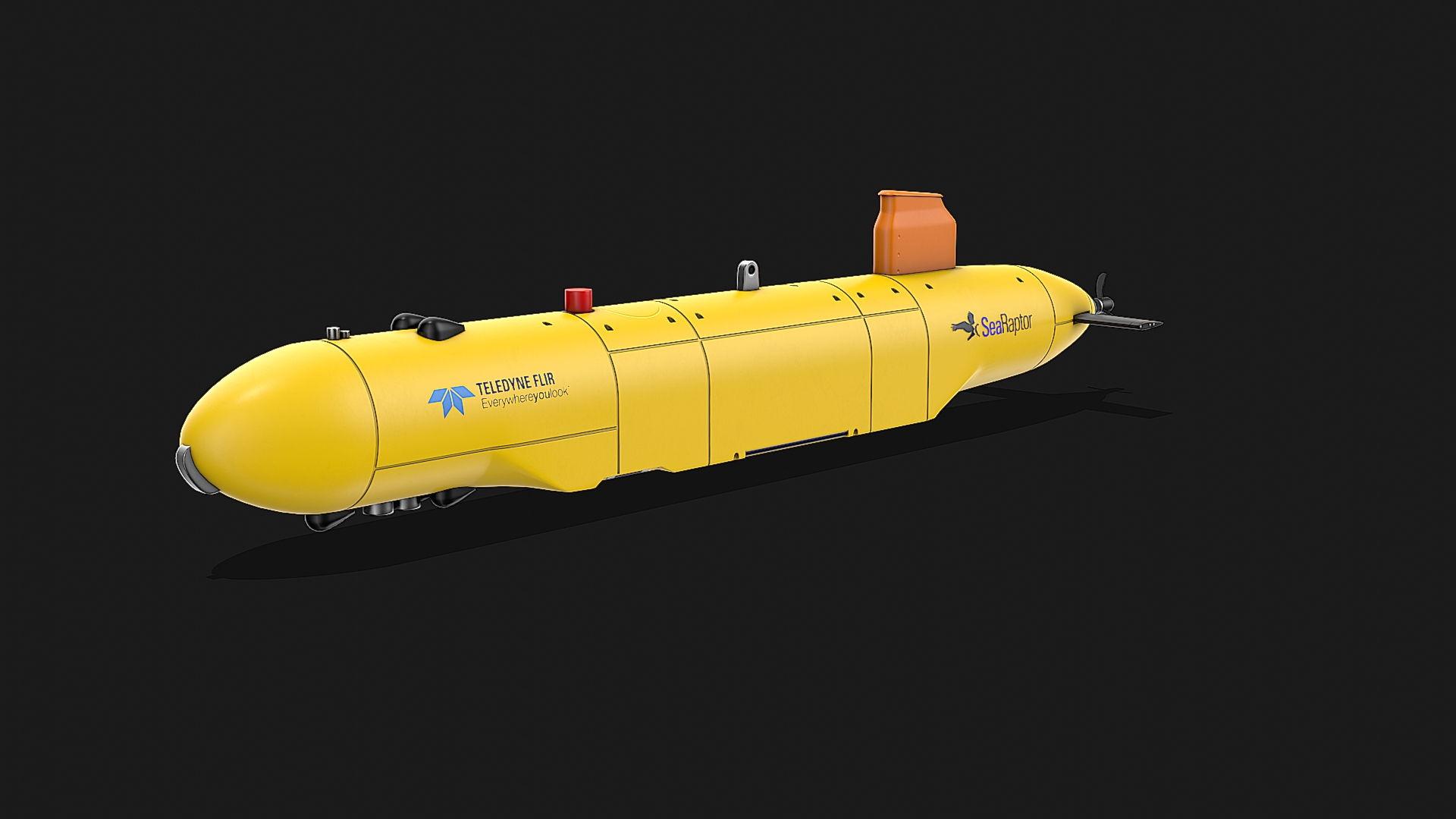 SeaRaptor Autonomous Underwater Vehicle 3D model - TurboSquid 2169626