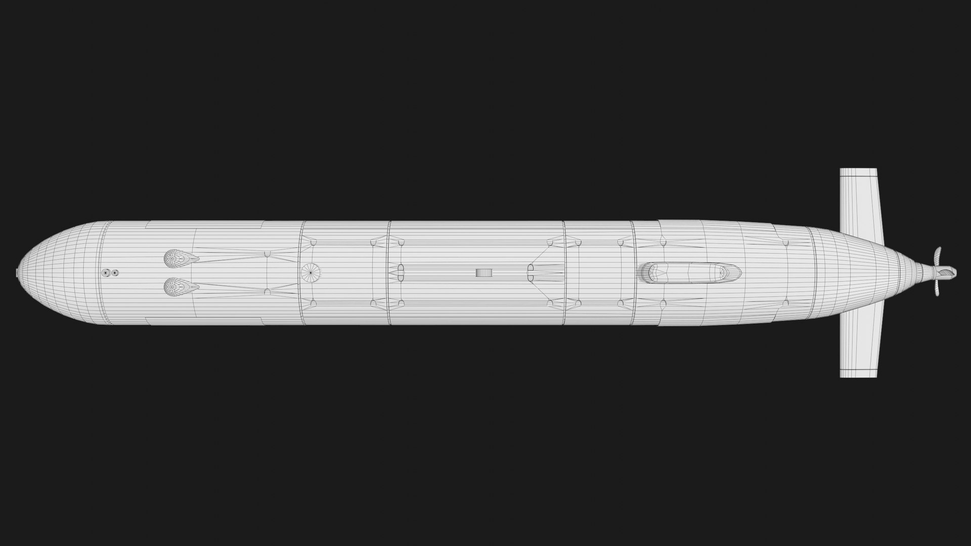 SeaRaptor Autonomous Underwater Vehicle 3D model - TurboSquid 2169626
