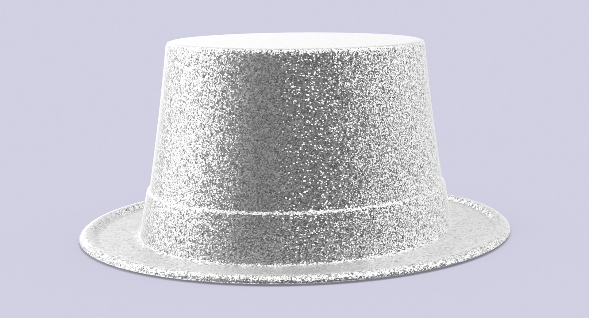 Party Hat 02 Silver 3d Model