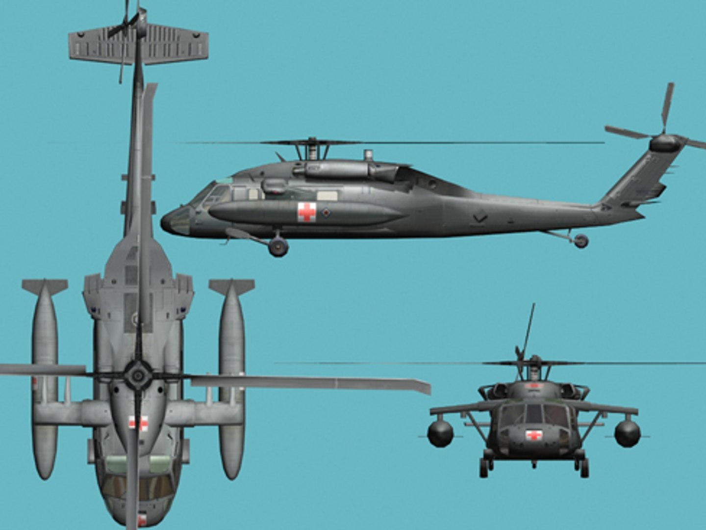 Medevac Engines 3d Model