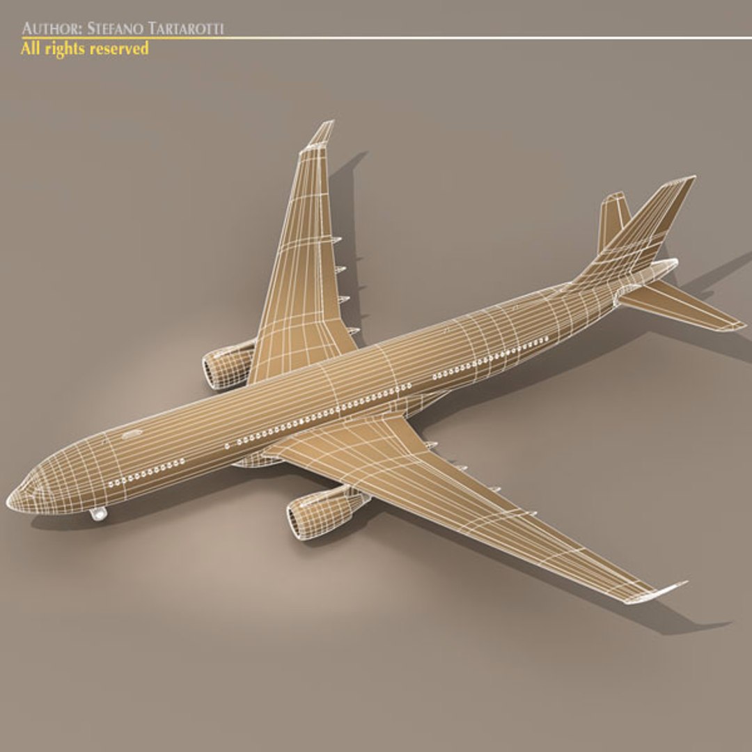 3d Dxf Airbus A300